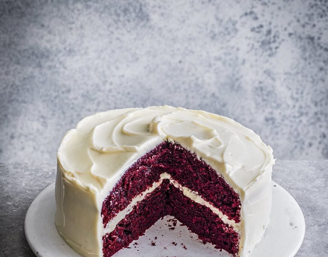 Red velvet taart