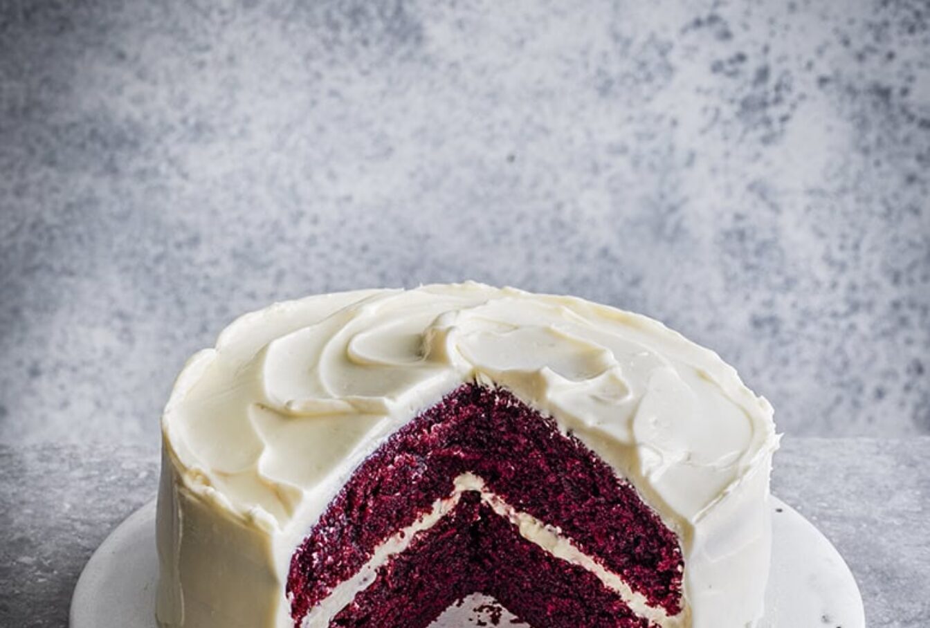 Red velvet taart