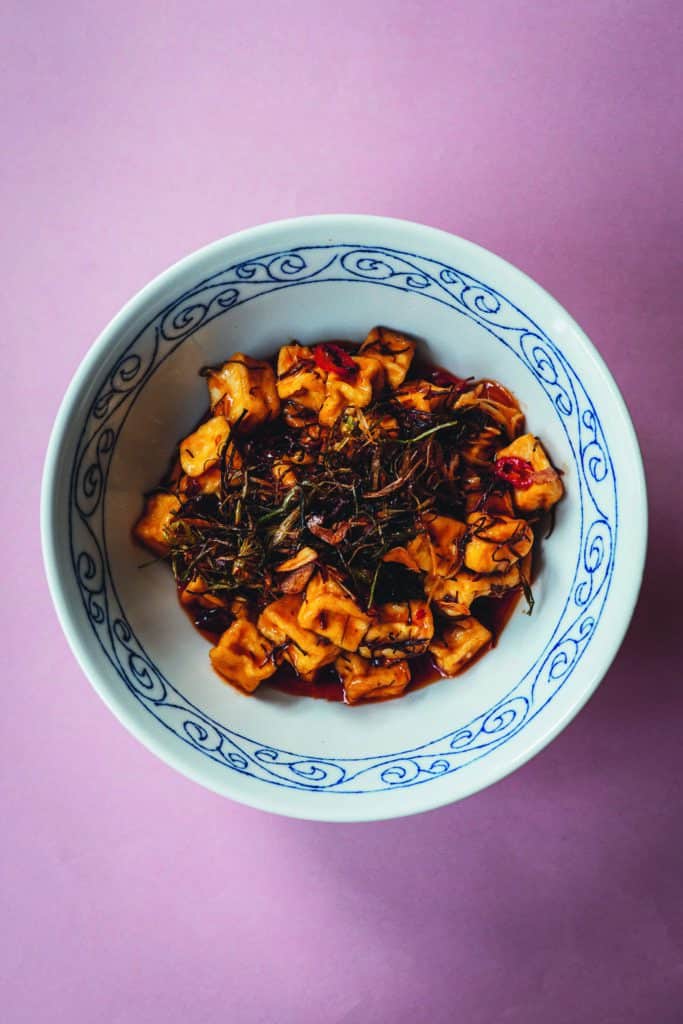 Koreaanse sticky tofu - Foodies