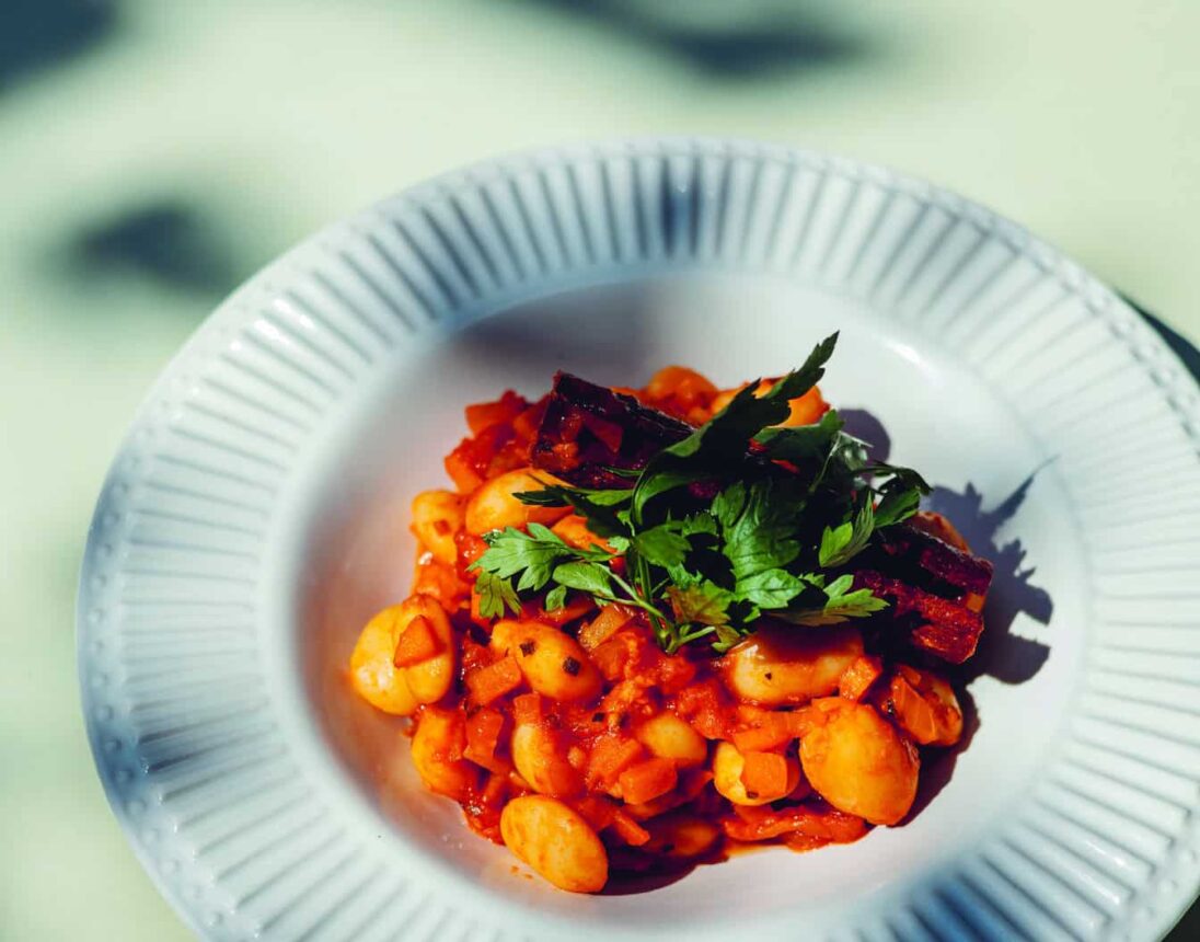 Limabonen in tomatensaus - Foodies