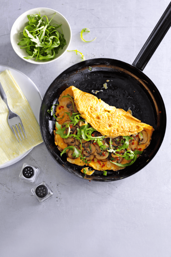 Chili-paddenstoelenomelet - Foodies