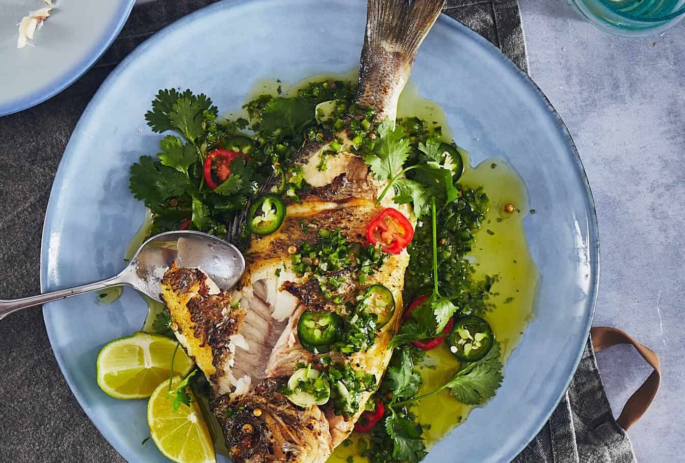 Doradefilet met salsa verde